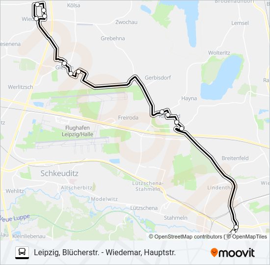 190 Route: Fahrpläne, Haltestellen & Karten - Wiedemar (Aktualisiert)