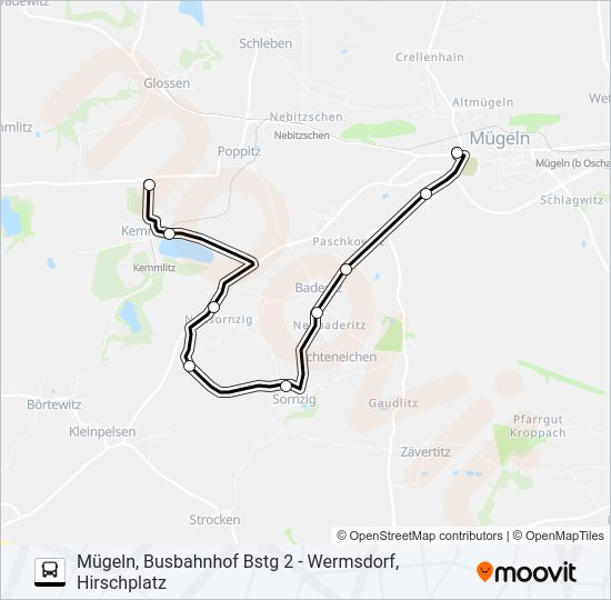 804 Route: Schedules, Stops & Maps - Mügeln (Updated)