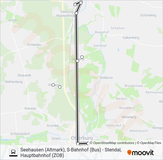 950 Route: Schedules, Stops & Maps - Osterburg Bf (Updated)