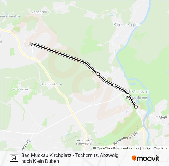 868 Route: Schedules, Stops & Maps - Jämlitz, Gasthaus (Updated)