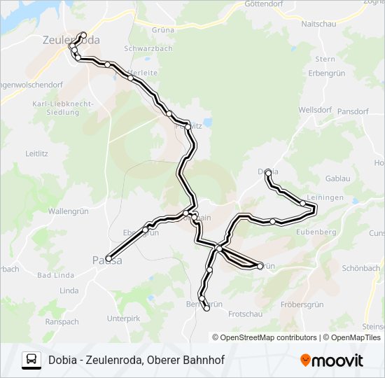 36 Route: Schedules, Stops & Maps - Zeulenroda, Oberer Bahnhof (Updated)