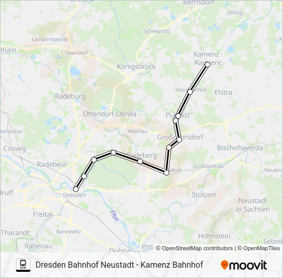 s8 Route: Fahrpläne, Haltestellen & Karten - Dresden Bahnhof Neustadt ...