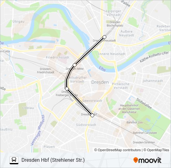 rb60 Route: Schedules, Stops & Maps - Dresden Hbf (Strehlener Str ...