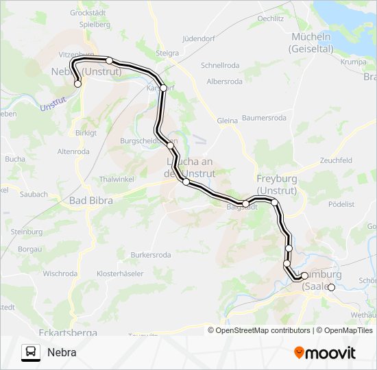 RB77 Route: Schedules, Stops & Maps - Nebra (Updated)