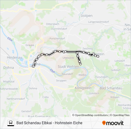 254 Route: Schedules, Stops & Maps - Hohnstein Eiche (Updated)