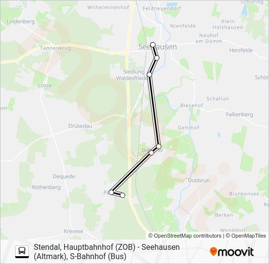950 Route: Schedules, Stops & Maps - Seehausen (Altmark ...