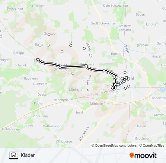 930 Route: Fahrpläne, Haltestellen & Karten - Kläden (Aktualisiert)