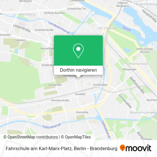 Wie komme ich mit U-Bahn, Bus, Bahn oder Straßenbahn nach Fahrschule am ...