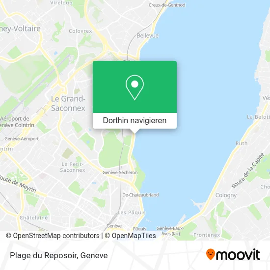 Wie komme ich mit Bus oder Bahn nach Plage du Reposoir in Pregny-Chambésy?