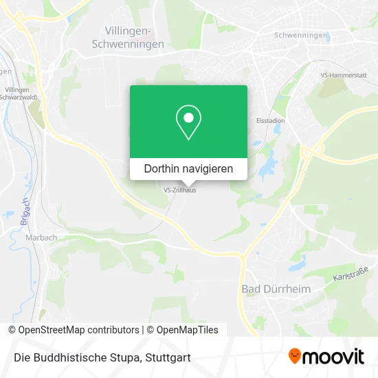 Wie komme ich mit Bahn oder Bus nach Die Buddhistische Stupa in ...