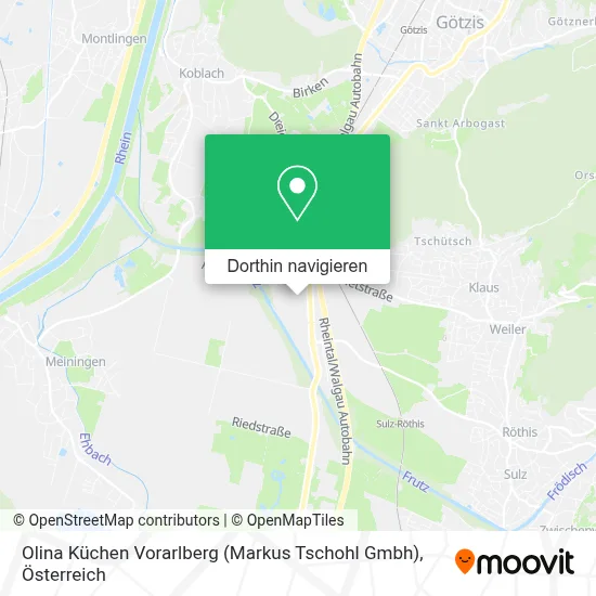 Wie komme ich mit Bus oder Bahn nach Olina Küchen Vorarlberg (Markus ...