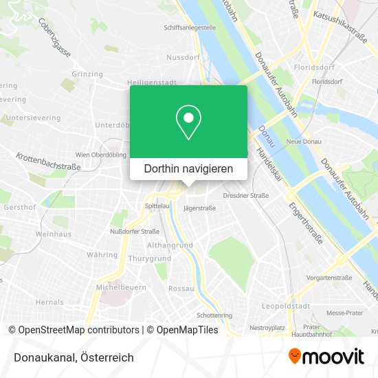 Wie komme ich mit Bus, U-Bahn, Bahn oder Straßenbahn nach Donaukanal in ...