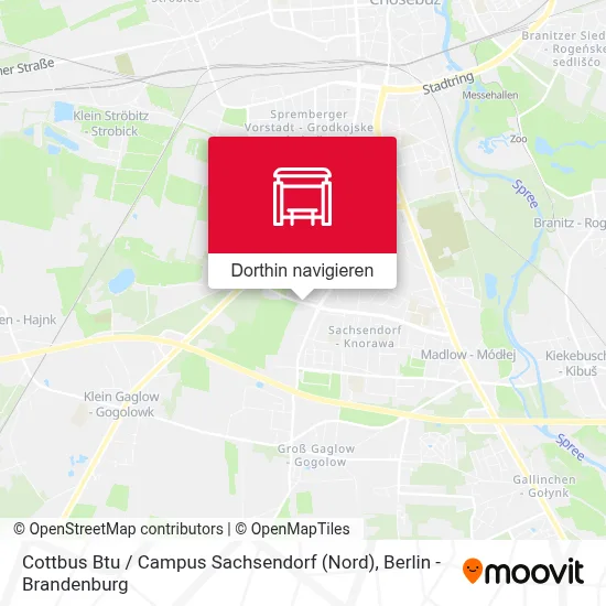 Cottbus Btu / Campus Sachsendorf (Nord) haltestelle - Routen, Fahrpläne ...