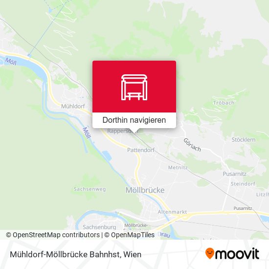 Mühldorf-Möllbrücke Bahnhst station - Routen, Fahrpläne und Tarife