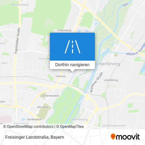 Wie komme ich nach Freisinger Landstraße, Freimann mit Bus, U-Bahn oder ...
