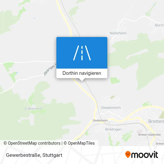 Wie komme ich nach Gewerbestraße, Gondelsheim mit Bus oder Bahn?