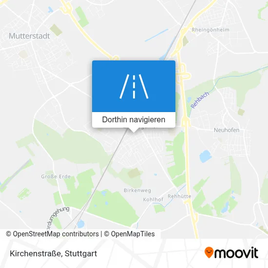 Wie komme ich nach Kirchenstraße, Limburgerhof mit Straßenbahn, Bahn ...