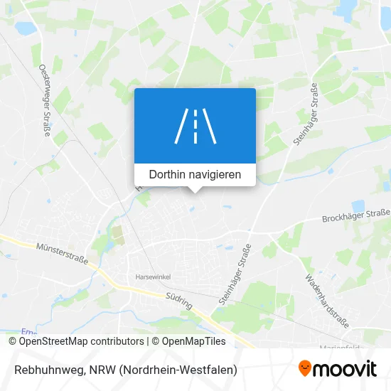 Wie komme ich nach Rebhuhnweg, Harsewinkel mit Bus, Bahn oder Straßenbahn?