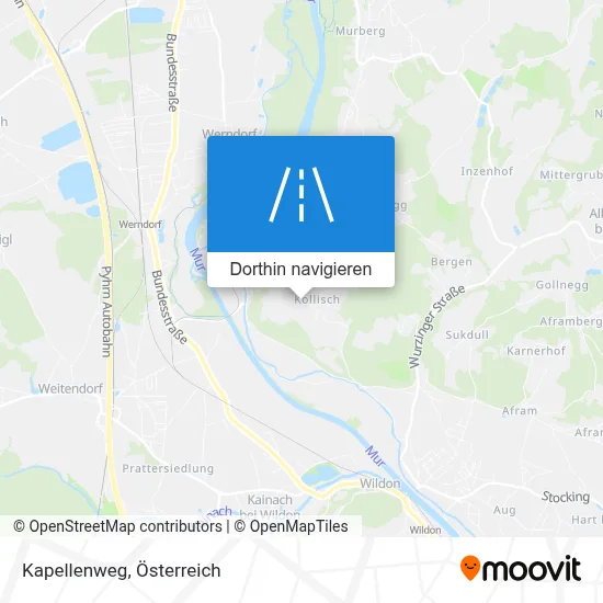 Wie komme ich nach Kapellenweg, Wildon mit Bus oder Bahn?