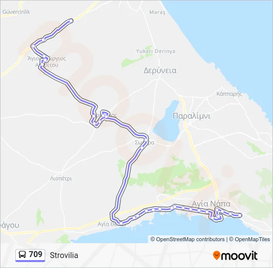 709 Route: Schedules, Stops & Maps - Strovilia (Updated)