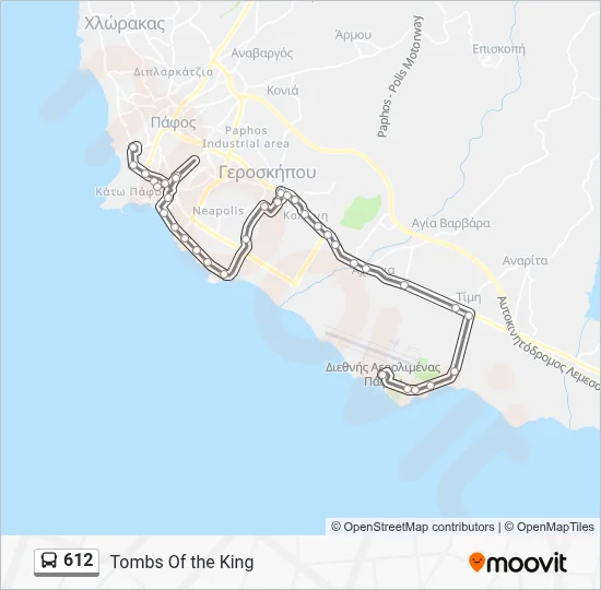612 Route: Schedules, Stops & Maps - Tombs Of the King (Updated)