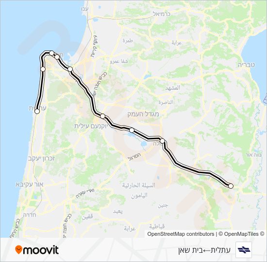עתלית בית שאן Route: Schedules, Stops & Maps - עתלית‎→בית שאן (Updated)