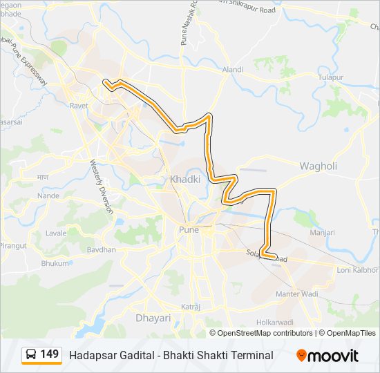 149 Route: Schedules, Stops & Maps - Bhakti Shakti Terminal (Updated)