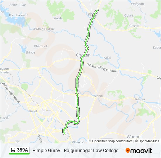 359a Route: Schedules, Stops & Maps - Pimple Gurav (Updated)