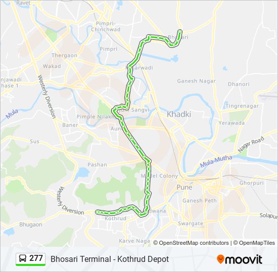 277 Route: Schedules, Stops & Maps - Bhosari Terminal (Updated)