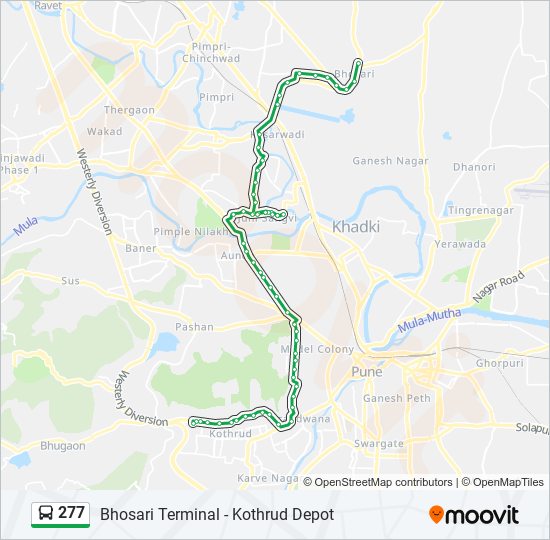 277 Route: Schedules, Stops & Maps - Bhosari Terminal (Updated)