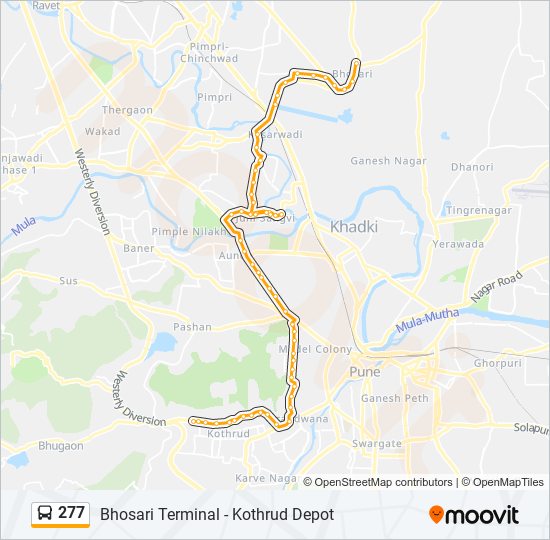 277 Route: Schedules, Stops & Maps - Bhosari Terminal (Updated)