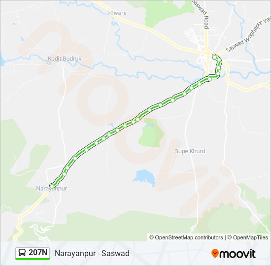 207n Route: Schedules, Stops & Maps - Narayanpur (Updated)