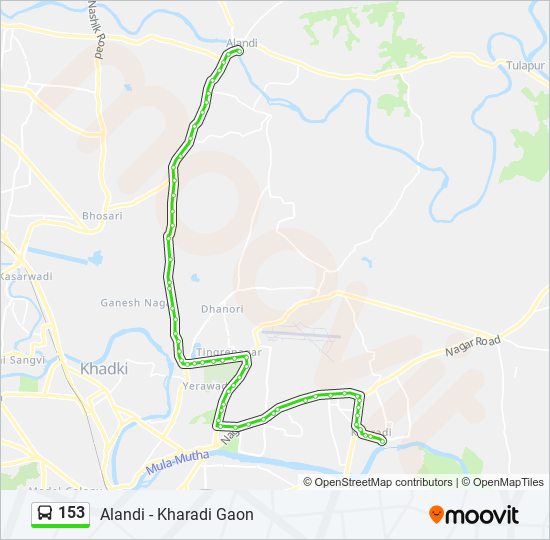 153 Route: Schedules, Stops & Maps - Alandi (Updated)