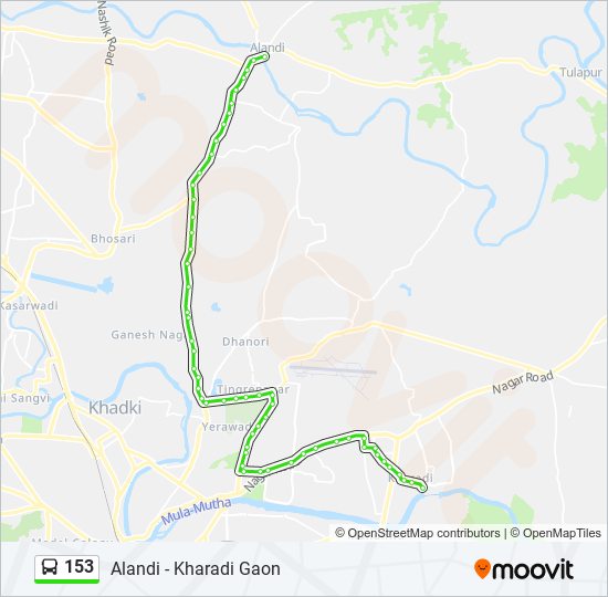 153 Route: Schedules, Stops & Maps - Kharadi Gaon (Updated)