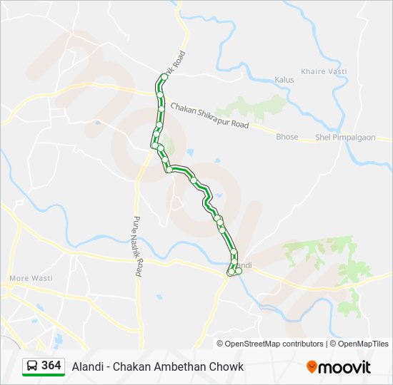 364 Route: Schedules, Stops & Maps - Alandi (Updated)