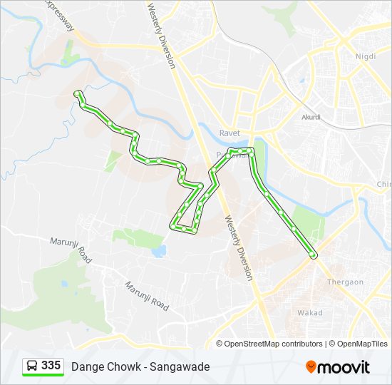 335 Route: Schedules, Stops & Maps - Dange Chowk (Updated)