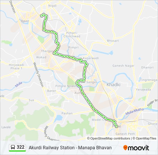 322 Route: Schedules, Stops & Maps - Manapa Bhavan (Updated)