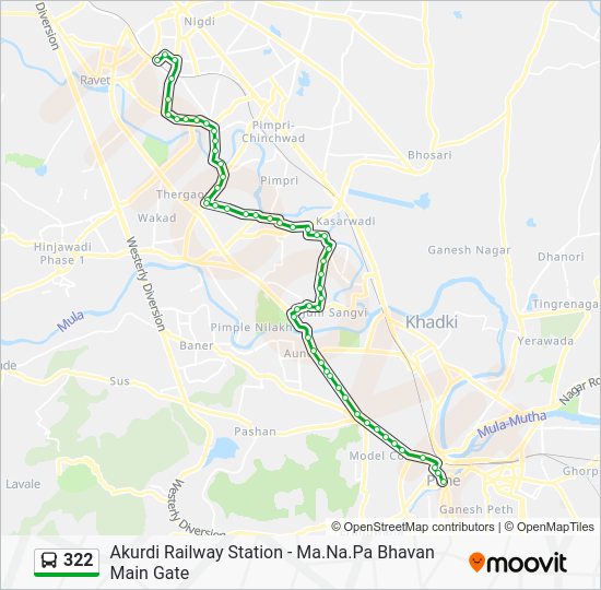 322 Route: Schedules, Stops & Maps - Manapa Bhavan (Updated)