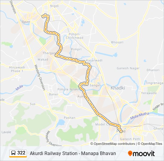 322 Route: Schedules, Stops & Maps - Manapa Bhavan (Updated)