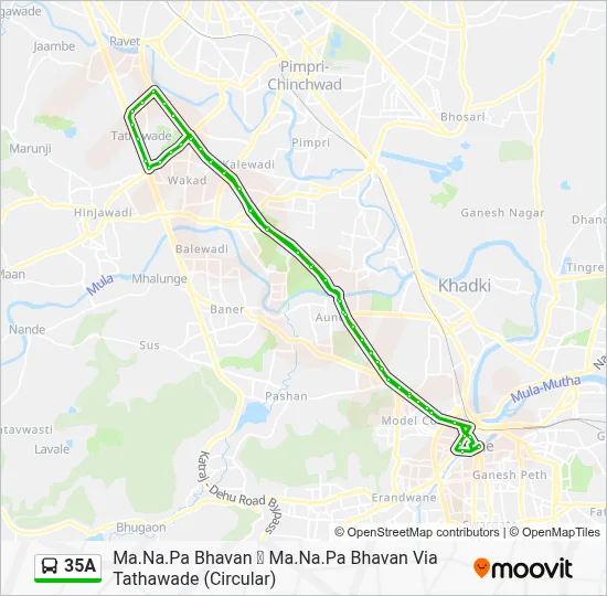 35A Route: Schedules, Stops & Maps - Ma.Na.Pa Bhavan Ma.Na.Pa Bhavan ...