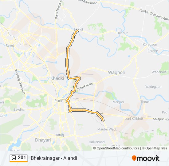 201 Route: Schedules, Stops & Maps - Alandi (Updated)