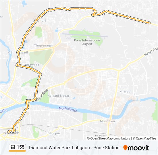 155 Route: Schedules, Stops & Maps - Diamond Water Park Lohgaon (Updated)