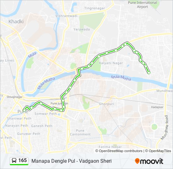165 Route: Schedules, Stops & Maps - Manapa Dengle Pul (Updated)