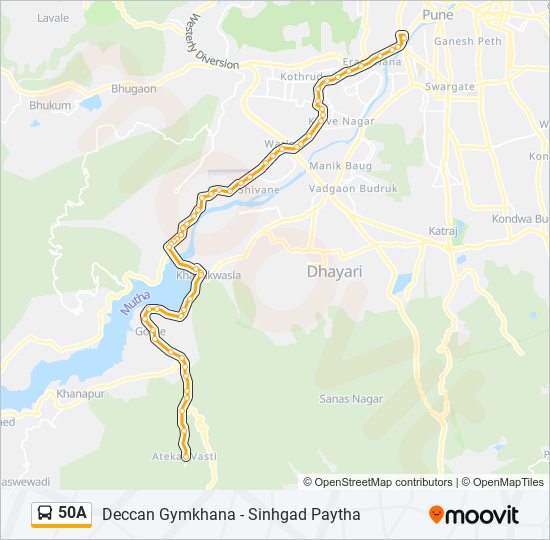 50a Route: Schedules, Stops & Maps - Deccan Gymkhana (Updated)