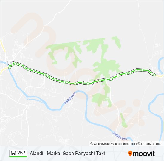 257 Route: Schedules, Stops & Maps - Alandi (Updated)