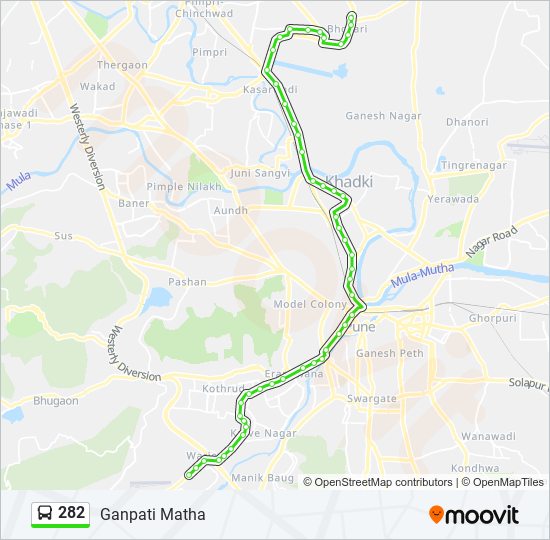 282 Route: Schedules, Stops & Maps - Ganpati Matha (Updated)
