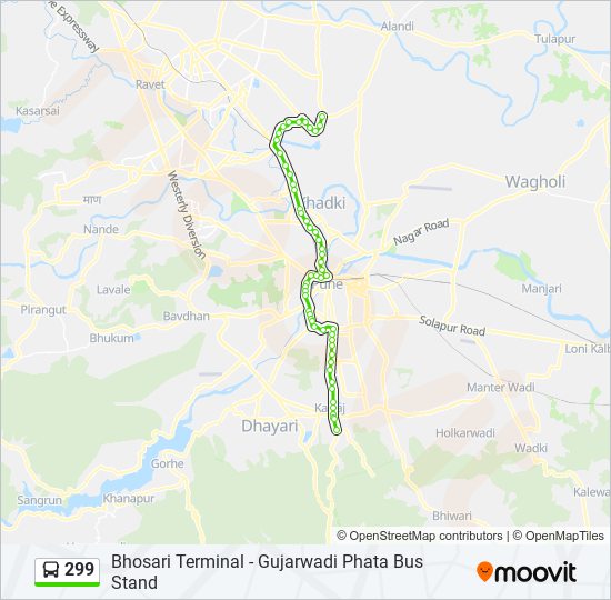 299 Route: Schedules, Stops & Maps - Bhosari Terminal (Updated)