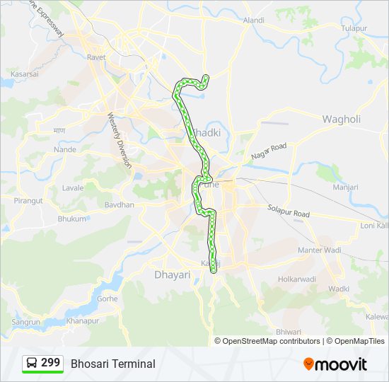 299 Route: Schedules, Stops & Maps - Bhosari Terminal (Updated)