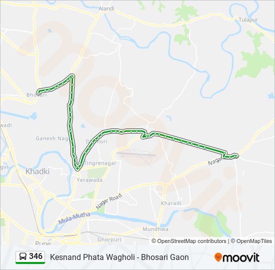 346 Route: Schedules, Stops & Maps - Bhosari Gaon (Updated)