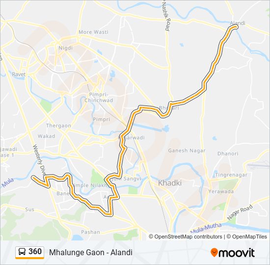 360 Route: Schedules, Stops & Maps - Alandi (Updated)